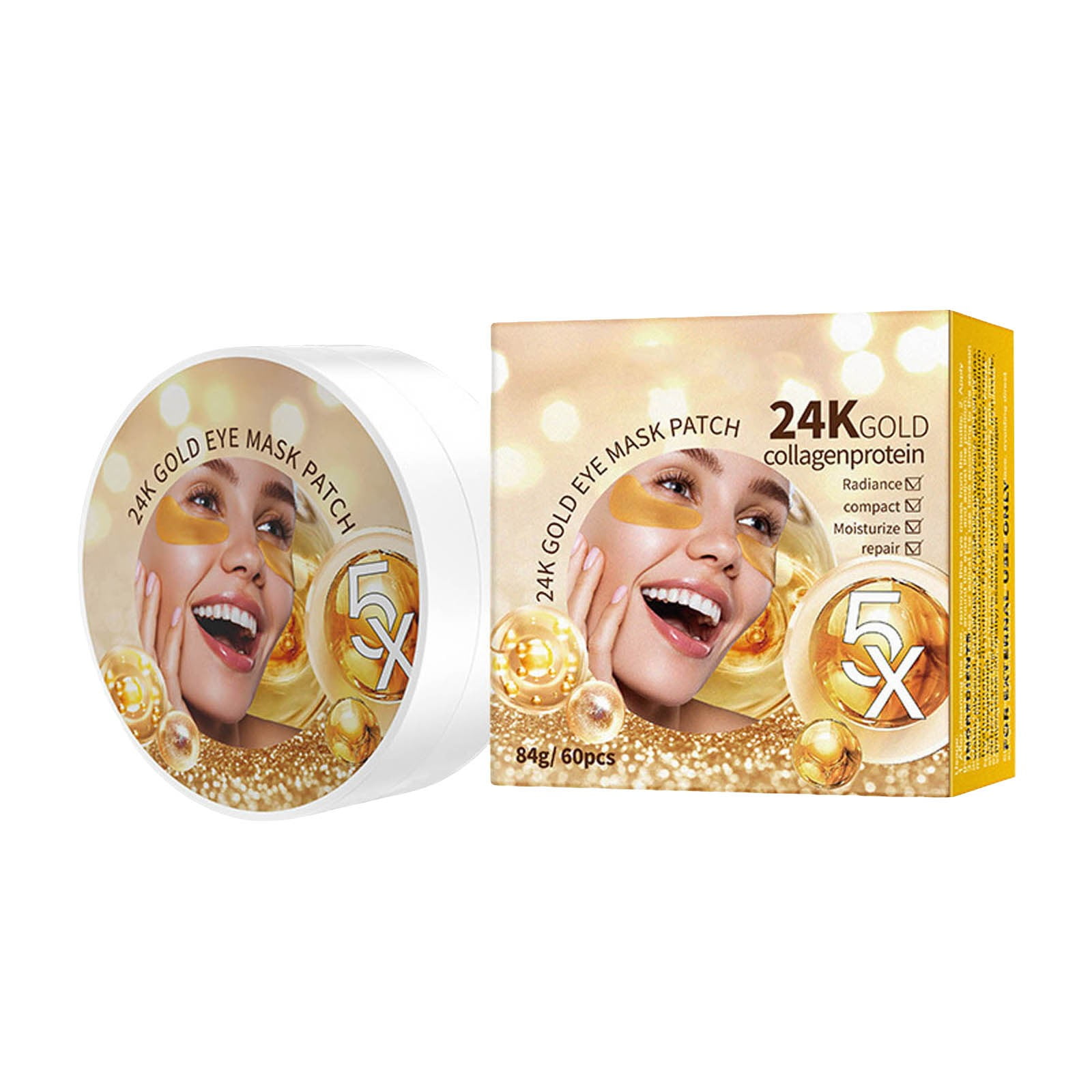 ASEIDFNSA Under Eye Patches 24K Gold Eyes Masks for Dark Circles and ...