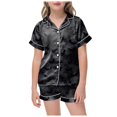 ASEIDFNSA Girls Pajama Set with Button Front Top, Printed Design and ...