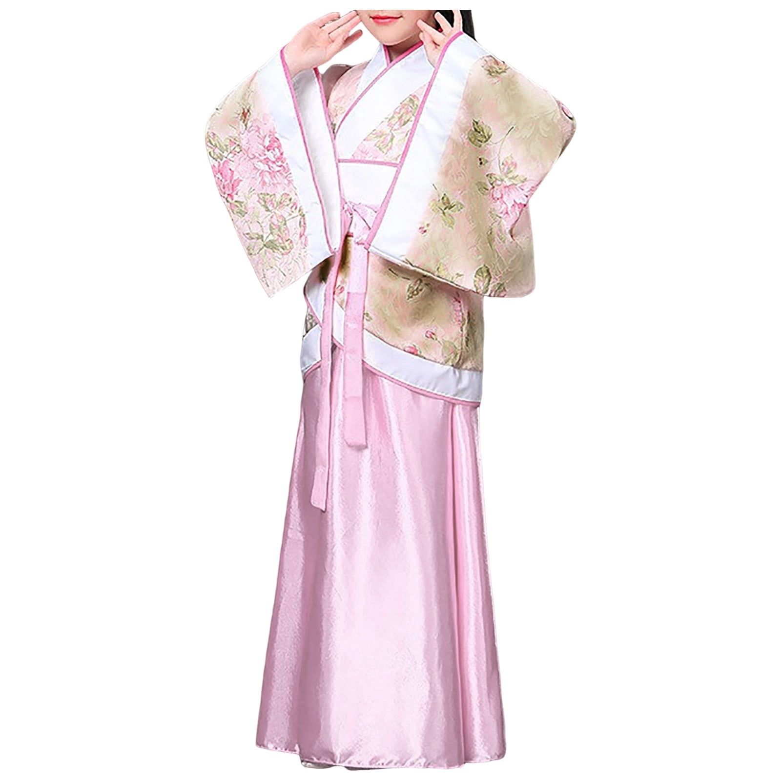 ASEIDFNSA Girls Summer Folklorico Costume Dress with Ruffle Blouse and ...