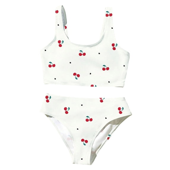 ASEIDFNSA Girls Swimsuit 2 Piece Bathing Suits Spaghetti Strap Bowknot ...