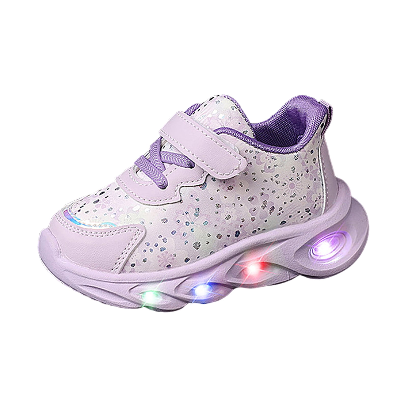 ASEIDFNSA Kid Shoes Boy Girls LED Flashing Sneaker Slip-On Breathable ...