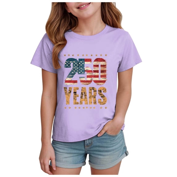 ASEIDFNSA Kids July 4th Graphic T-Shirt with Red White Blue and Soft ...