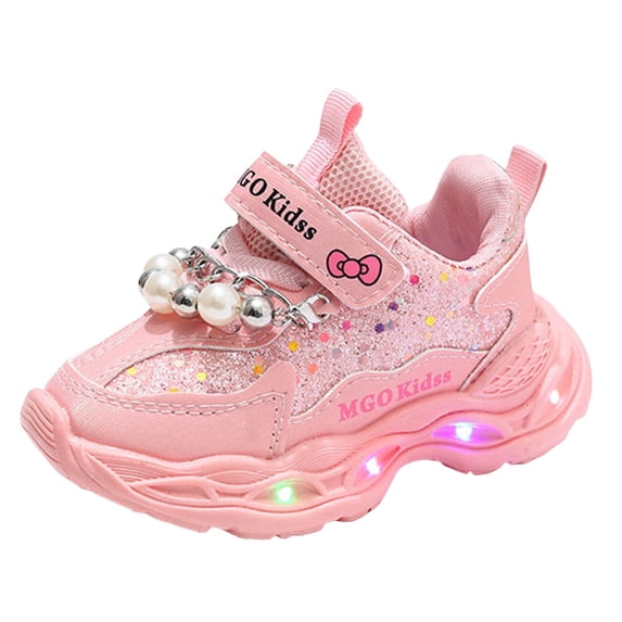 ASEIDFNSA Toddler Girls Boys Light Up Sneaker LED Flashing Breathable ...
