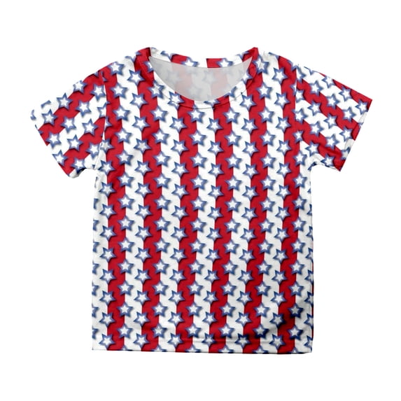 ASEIDFNSA Toddler Kids USA Graphic Tee with Star Print for 4th of July ...