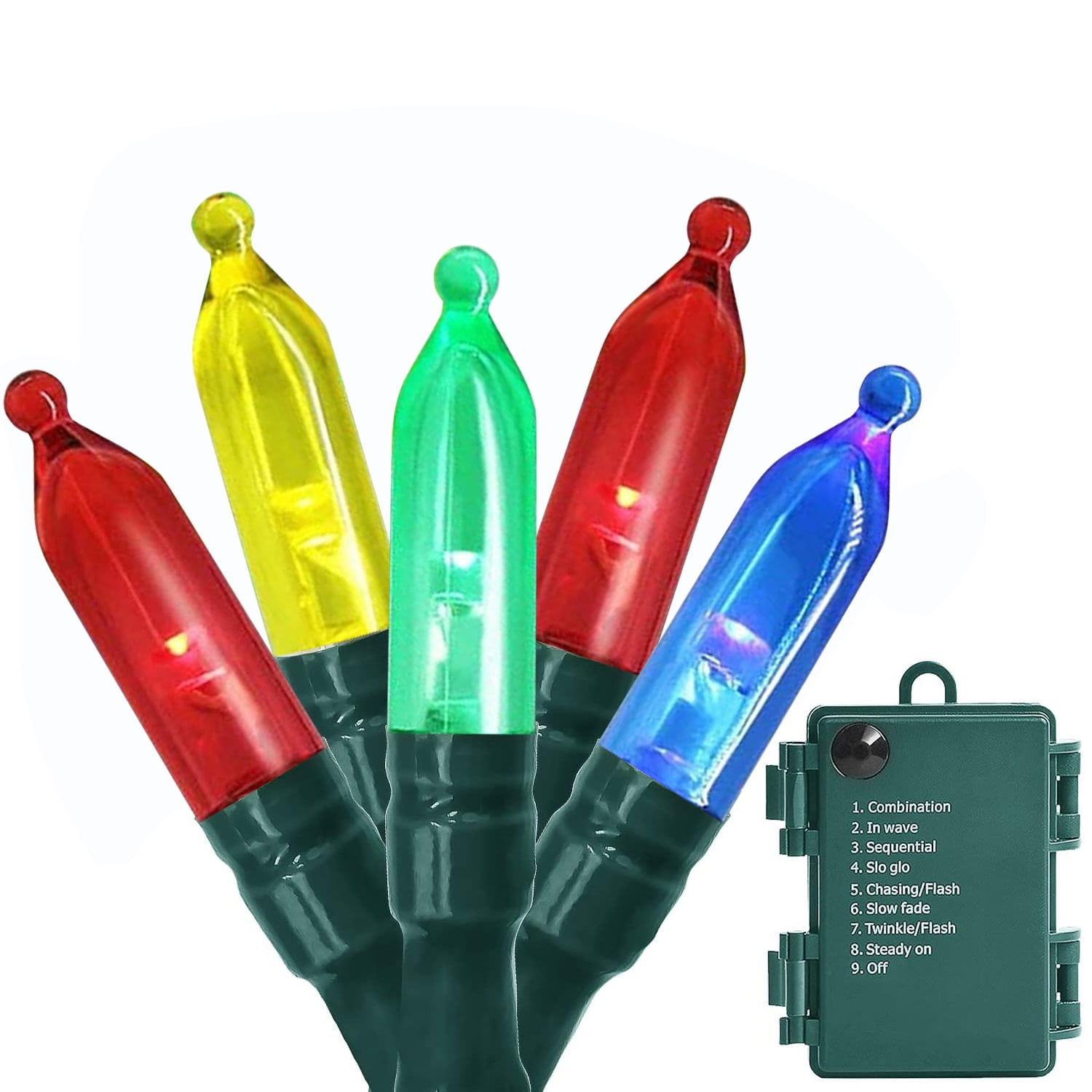 ASENEK Battery Operated String Lights, 50 LED 18ft Christmas Lights ...