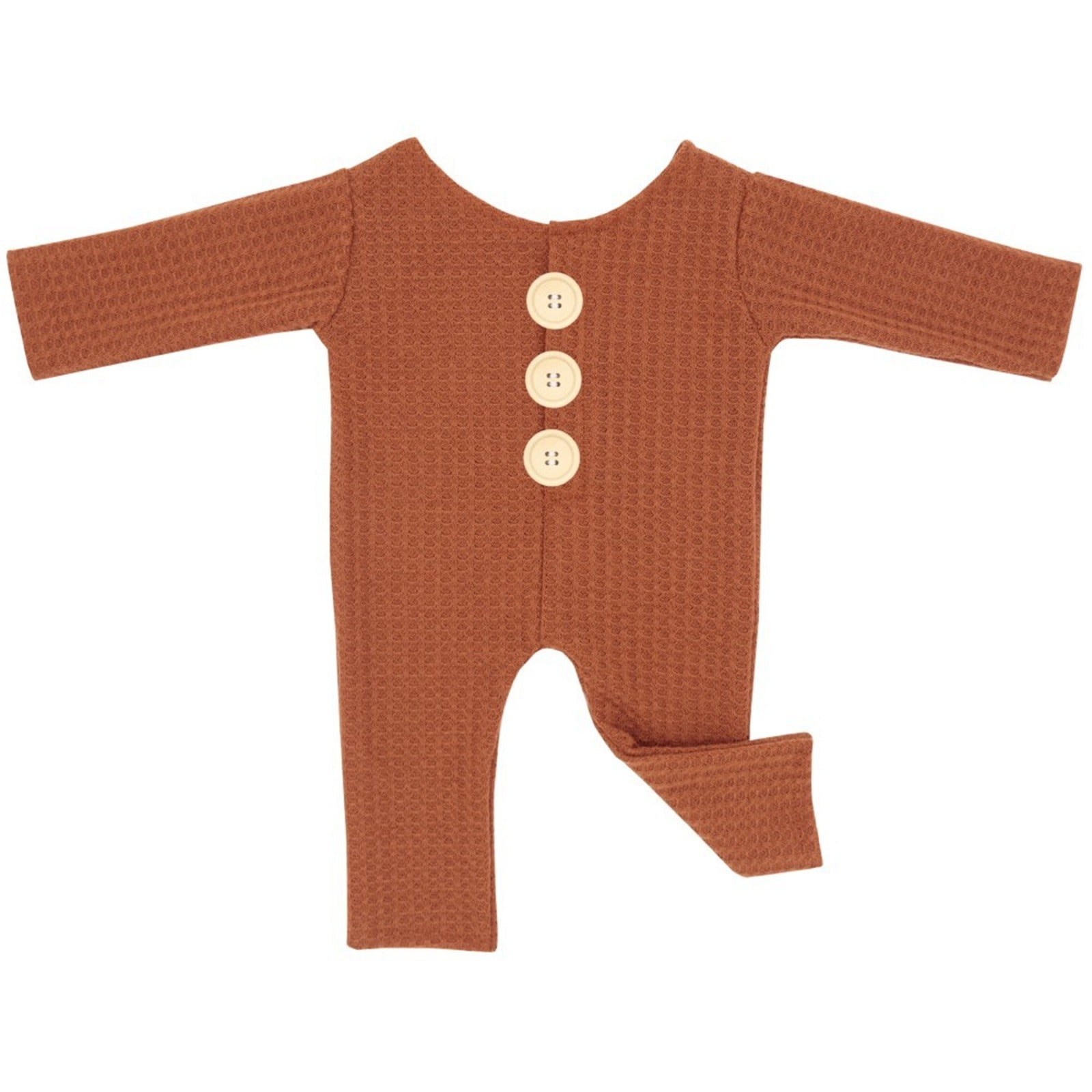 ASFGIMUJ Baby Long Sleeve Knitted Button Footless Romper Photography Prop Jammies Baby Boy 3-6 ...