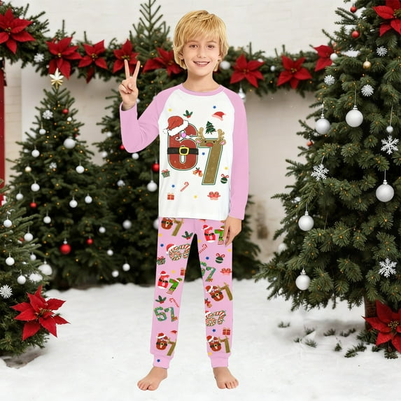 ASFGIMUJ Christmas 67 Shirts And Pants Outfit Set For Kids Six Seven ...