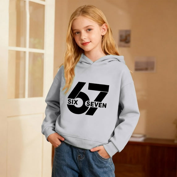 ASFGIMUJ Christmas 67 Six Seven Meme Boys Graphic Print Hooded ...