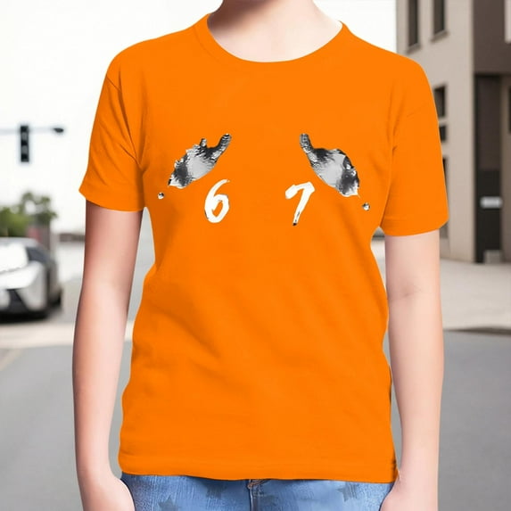 ASFGIMUJ Christmas 67 Six Seven Meme Boys Graphic Short Sleeve Tee ...