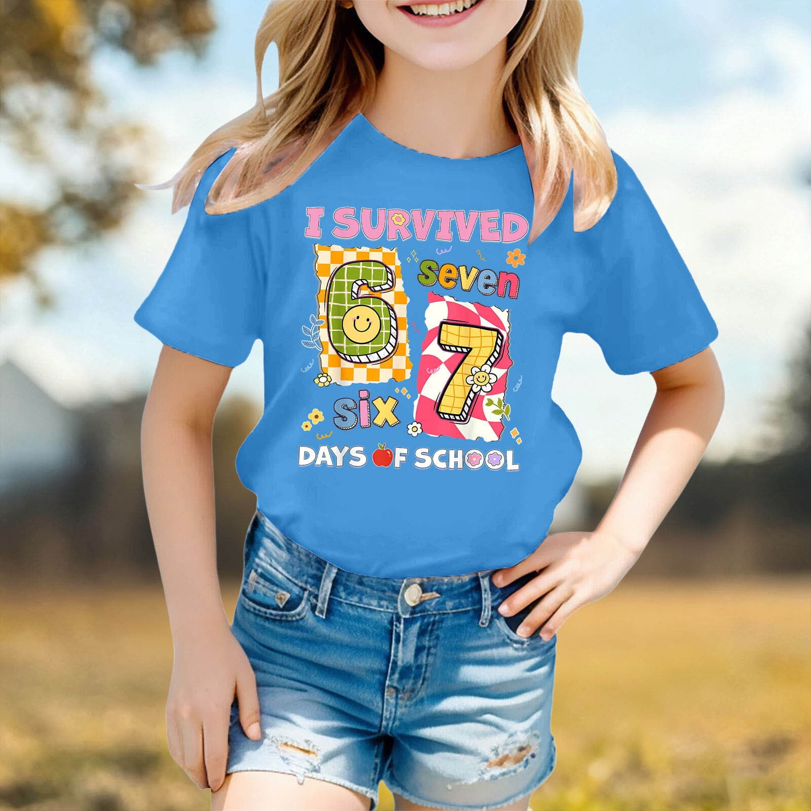 ASFGIMUJ Christmas 67 Six Seven Meme Digital Print Short Sleeve T Shirt ...