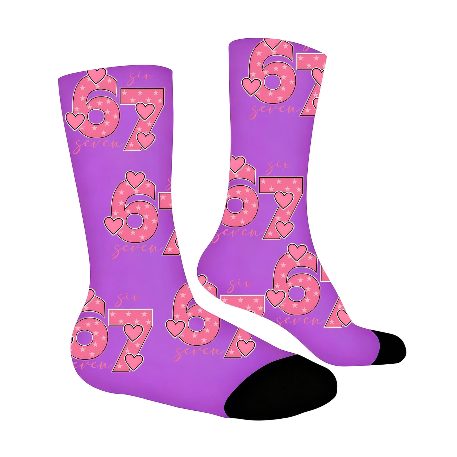 ASFGIMUJ Christmas 67 Six Seven Meme Playful Ice Themed Kids Socks For ...