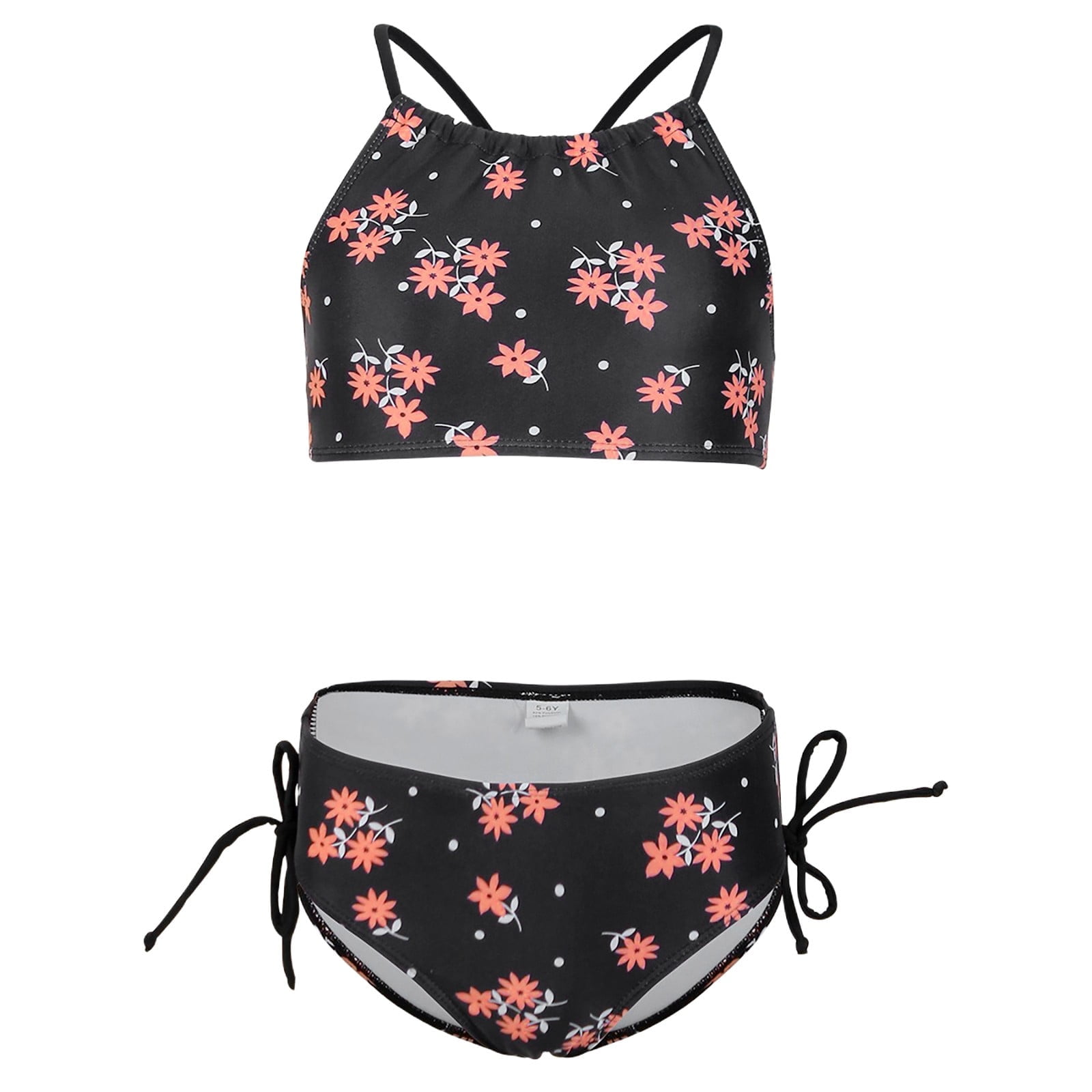 ASFGIMUJ Girls Two Piece Swimsuit Surf Daisy Beach Sport Bathing Suits ...