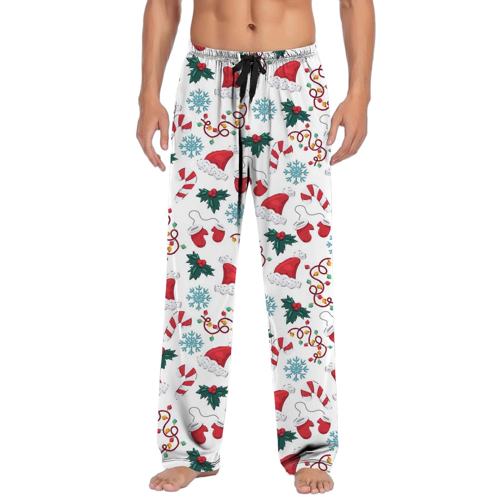 ASFGIMUJ Mens Christmas Pajama Pants Sleepwear Lounge Pajama Bottoms ...
