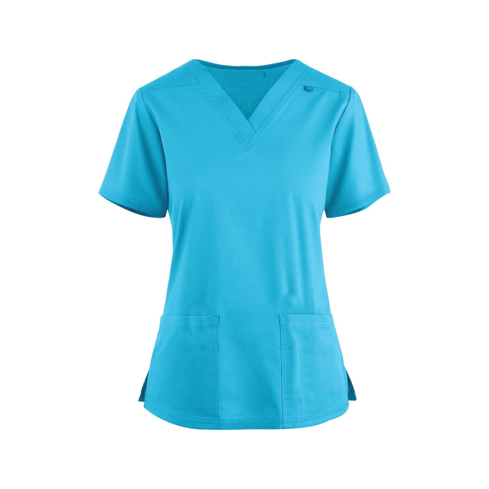 ASFGIMUJ Plus Size Tops For Women Lightweight Surgical Staff Outfit ...