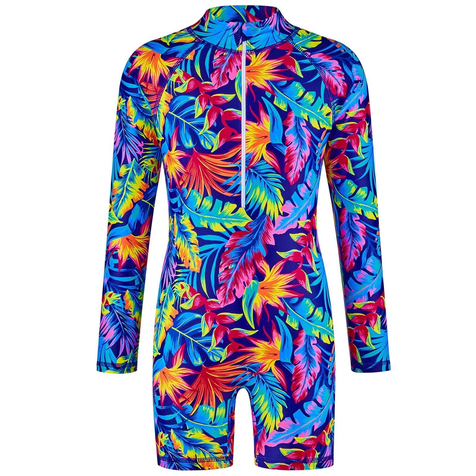ASFGIMUJ Swimsuits For Girls Teens 1Pcs Long Sleeve Girls Bathing Upf ...