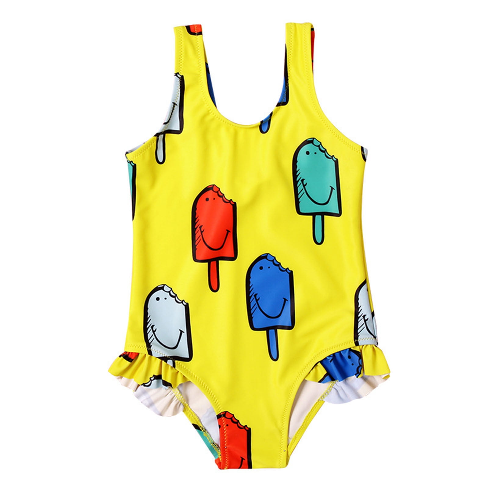 ASFGIMUJ Toddler Girls Swimsuit One Piece Beach Suit One Bathing Piece ...