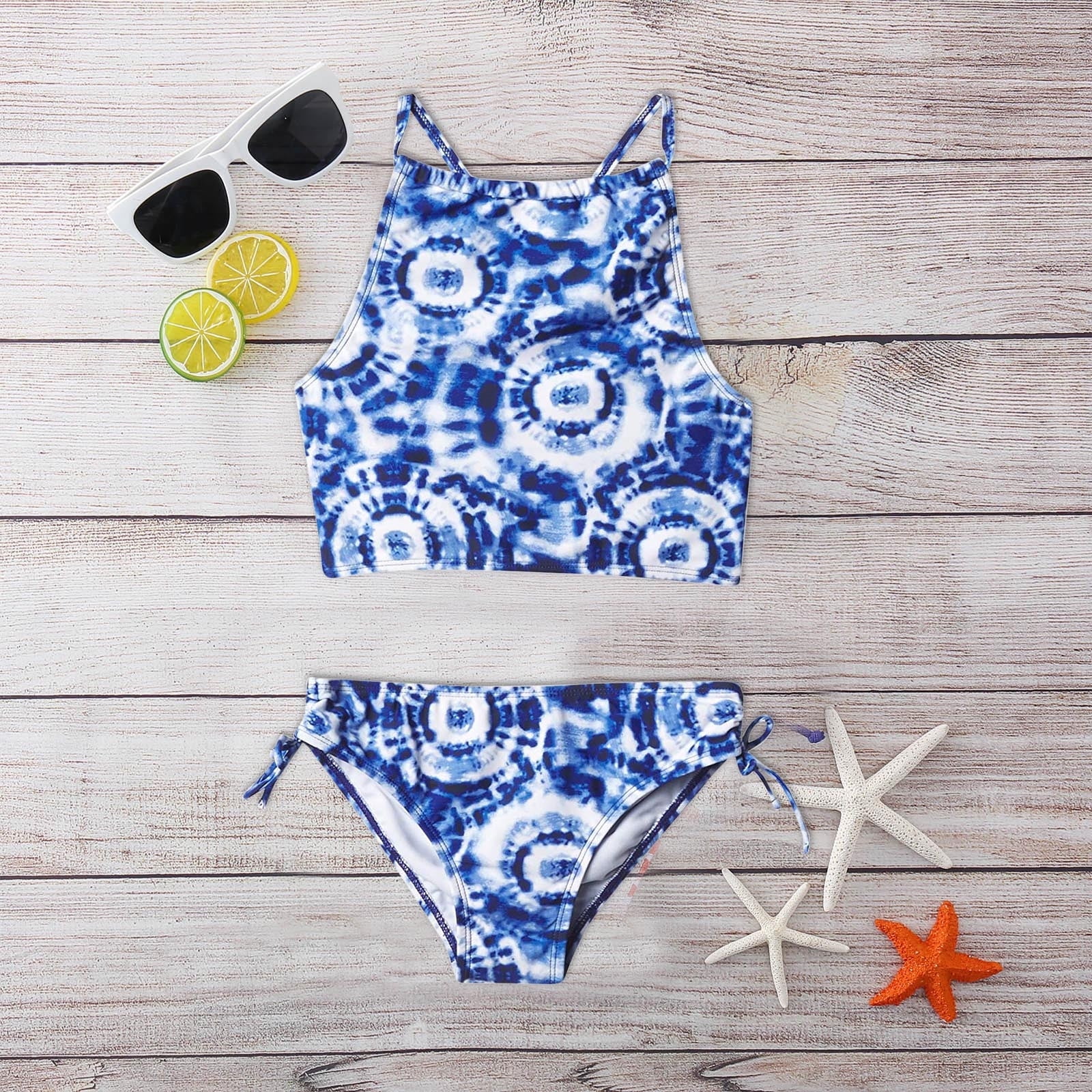ASFGIMUJ Toddler Swimsuit Girl Beach Sport Bikini Sets Outfits Swimwear ...