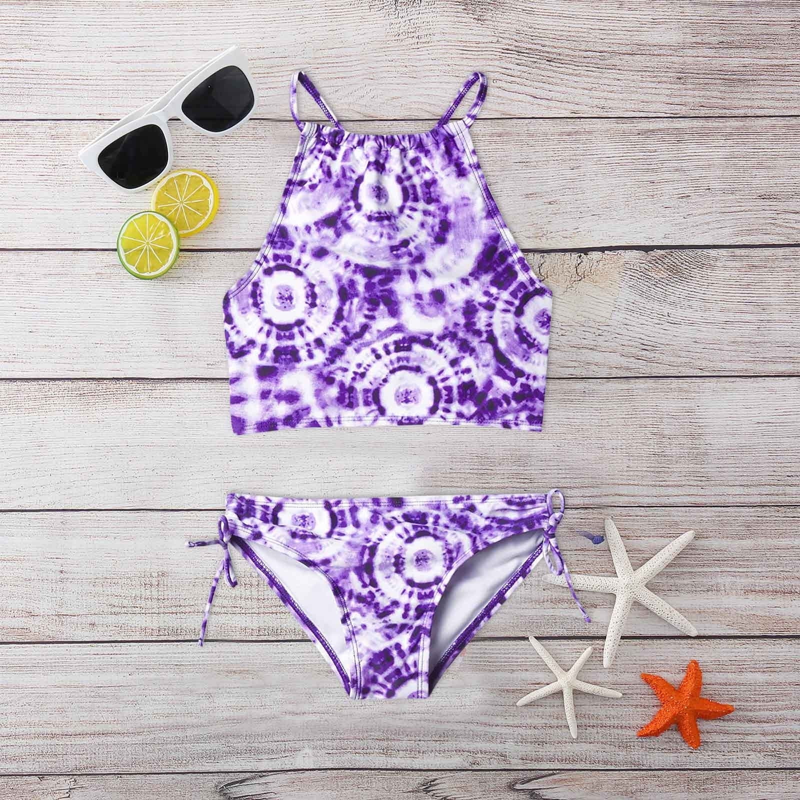 ASFGIMUJ Toddler Swimsuit Girl Beach Sport Bikini Sets Outfits Swimwear ...