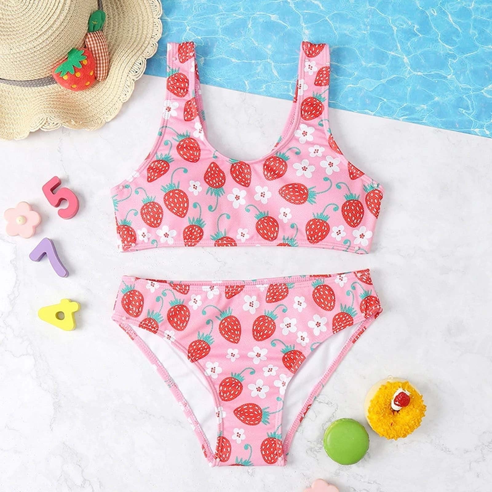 ASFGIMUJ Toddler Swimsuit Girl Simwear Bikini Hot Spring Vacation Beach ...