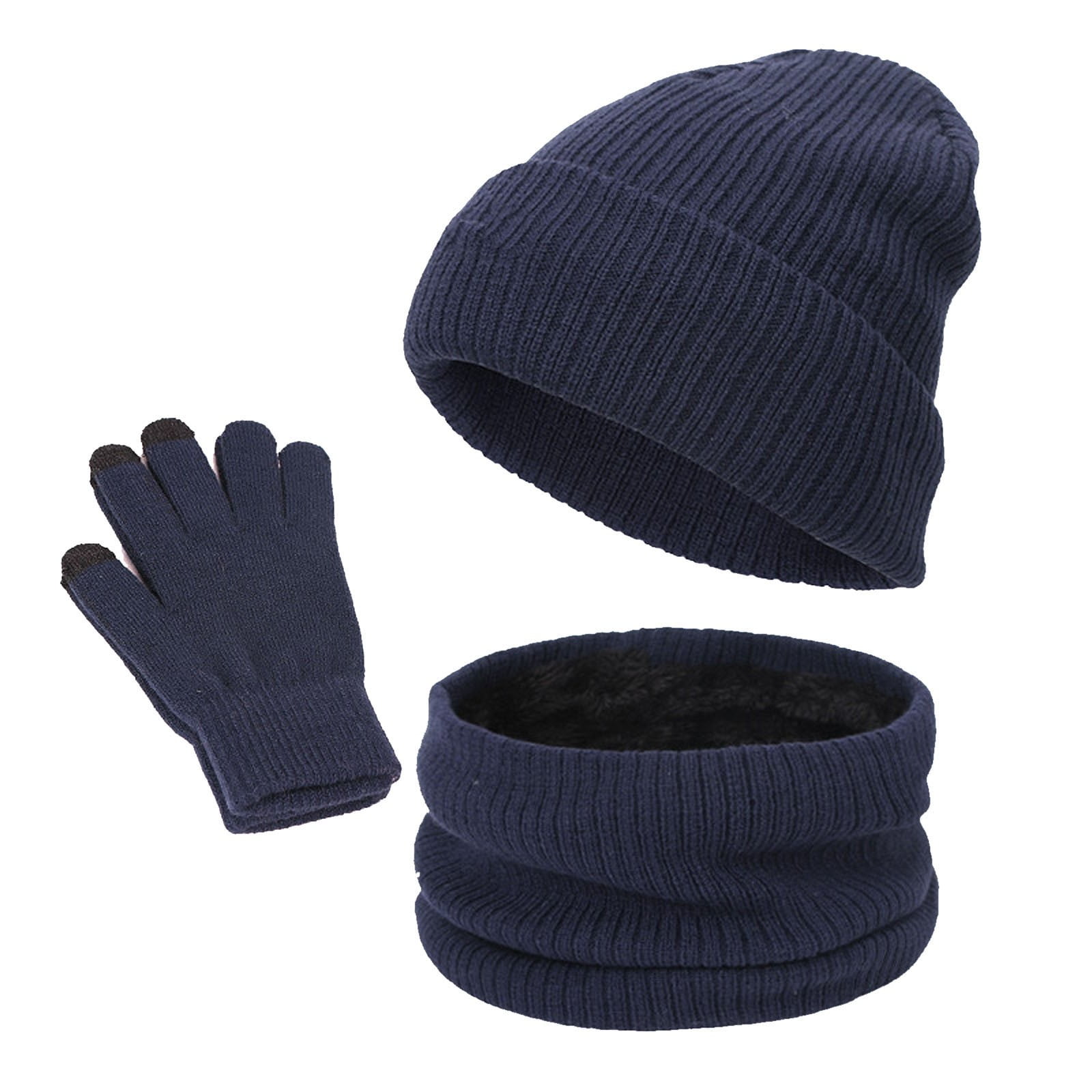 ASFGIMUJ Women&Men Autumn Winter Warm Cute Wool Hat Scarf Gloves ...