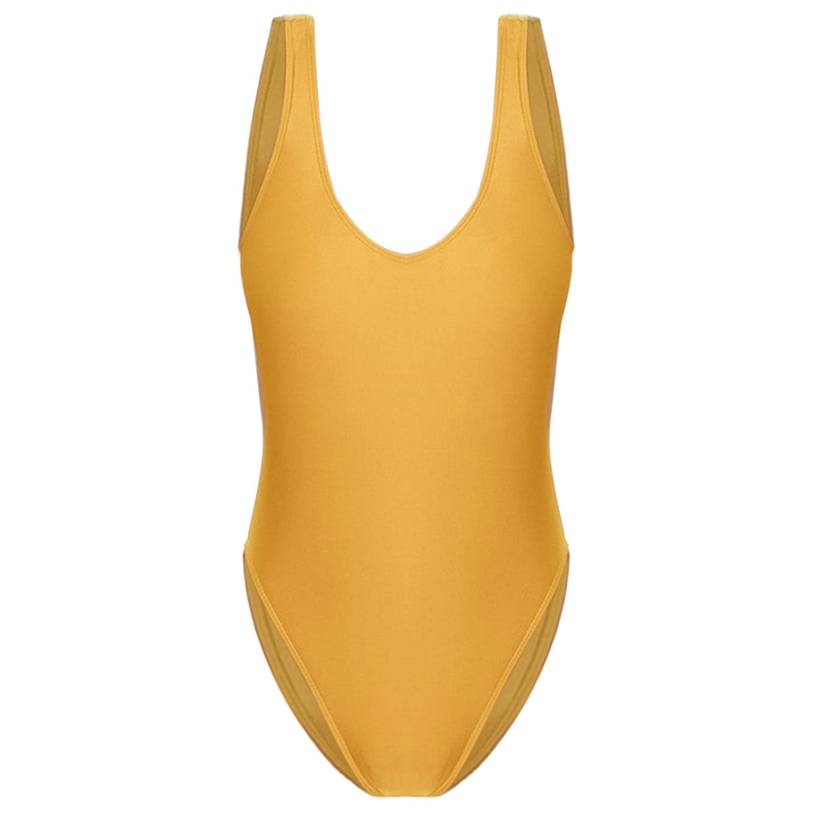 ASFGIMUJ Women's Swimsuit Slim Solid Color Triangle Show Thin Belly ...