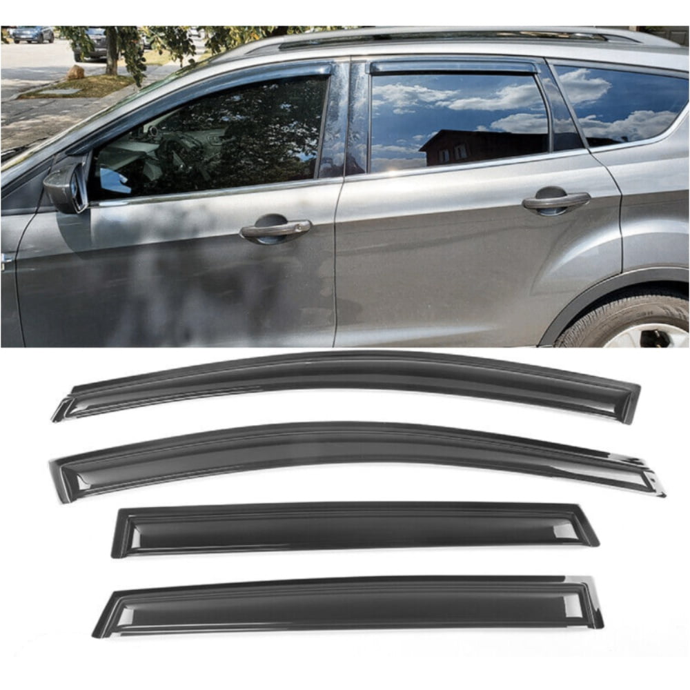 ASFIT-Autoparts 4pcs Sun Rain Deflector Guard Window Visor Tape on ...