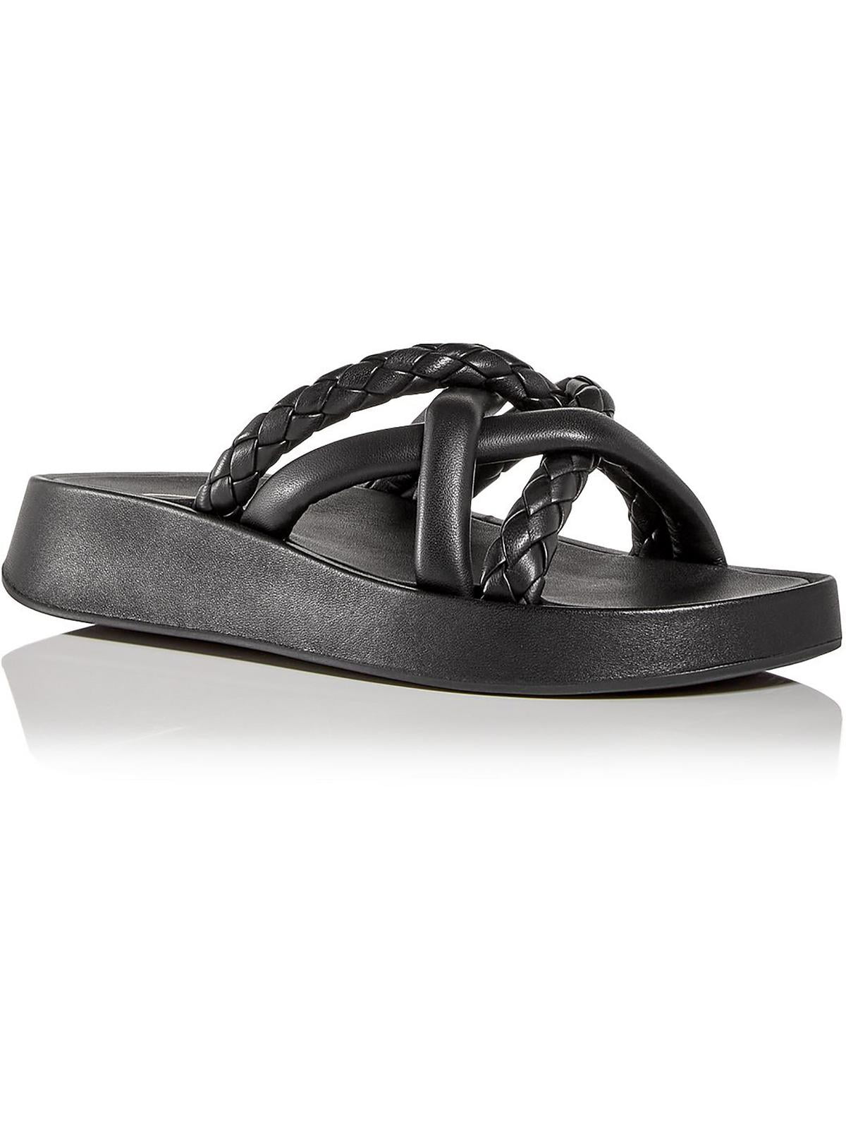 ASH Womens Vanessa Leather Braided Slide Sandals - Walmart.com