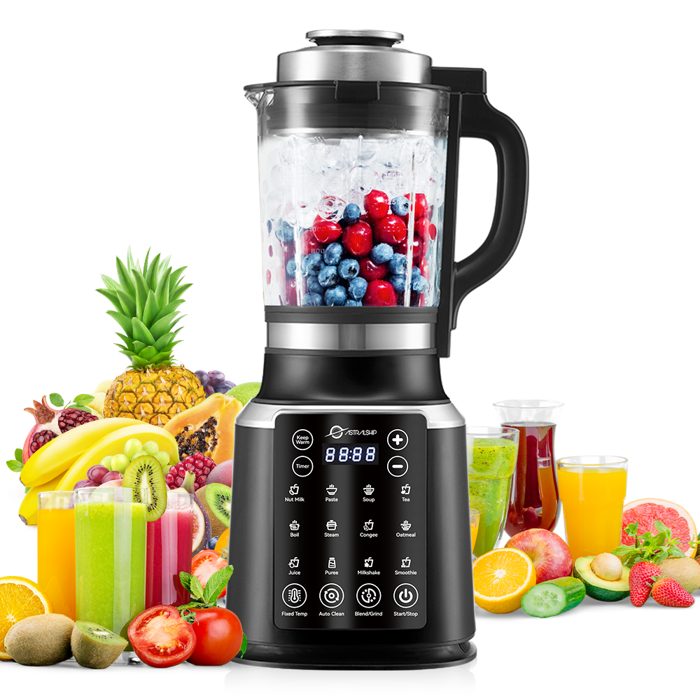 ASTRALSHIP Glass Blender with Heating, 59oz Blenders for Kitchen 1200W ...