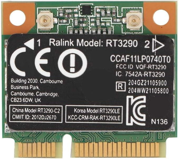 ASHATA Mini Network Card,2.4G Bluetooth 3.0 Wireless PCI-e Network Card ...