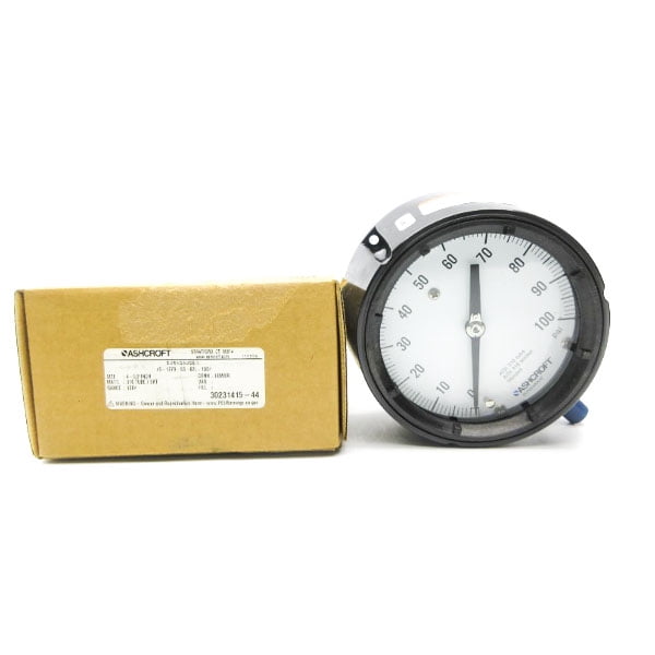 ASHCROFT 45-1279-SS-02L-100# 0-100PSI 4-1/2" (BR) NSMP - Walmart.com