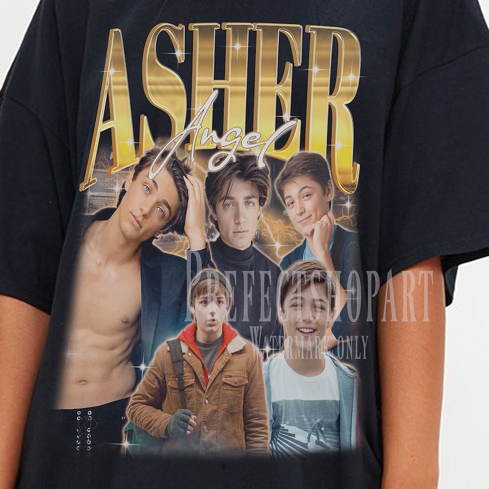 ASHER ANGEL Vintage Shirt, Asher Angel Homage Tshirt, Asher Angel Fan Tees, Asher Angel Retro ...