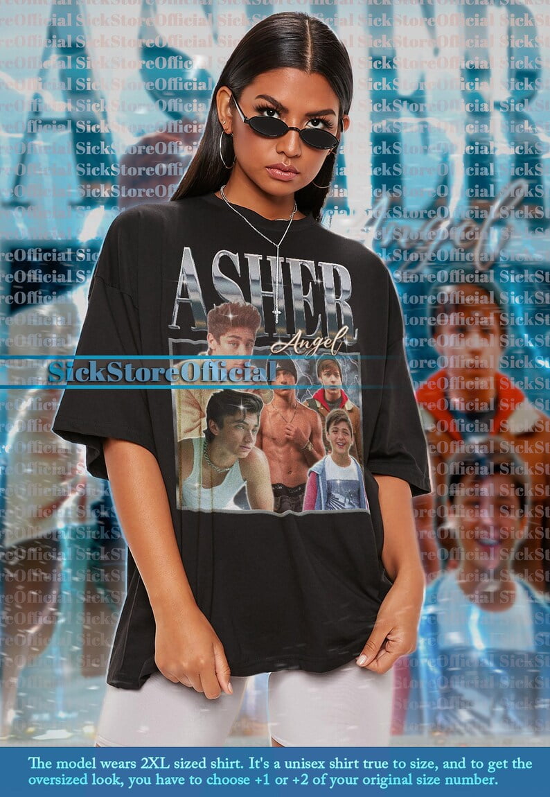 ASHER ANGEL Vintage Shirt, Asher Angel Homage Tshirt, Asher Angel Fan Tees, Asher Angel Retro ...