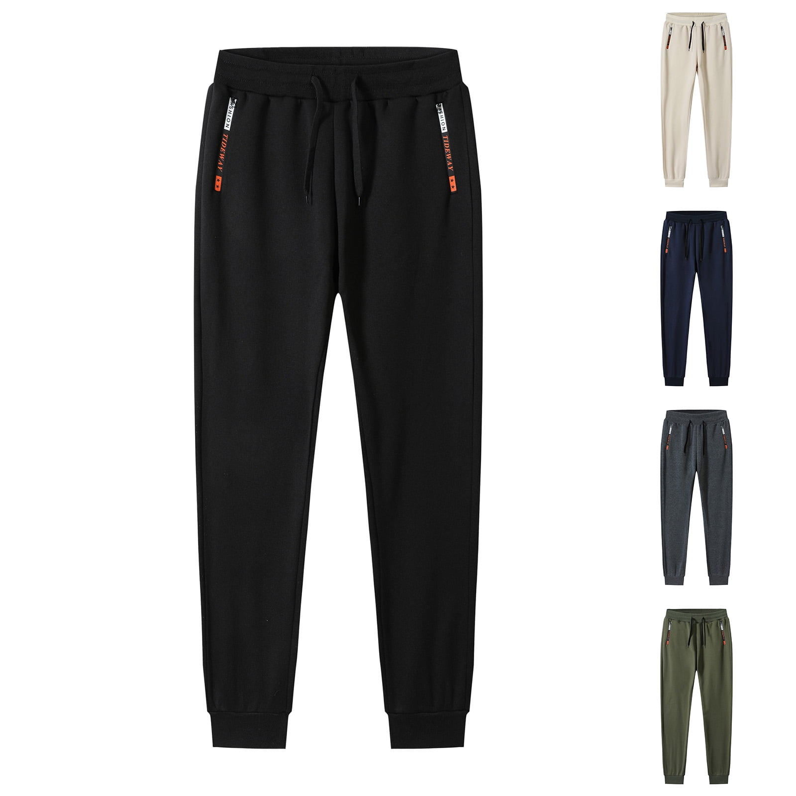 ASHION TIDEWAY Men's Lambskin Casual Pants - Loose Plush Cold-Proof ...