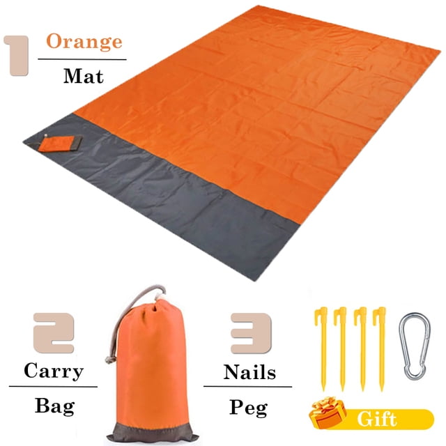 ASHJ 2x2.1m Waterproof Pocket Beach Blanket Folding Camping Mat ...