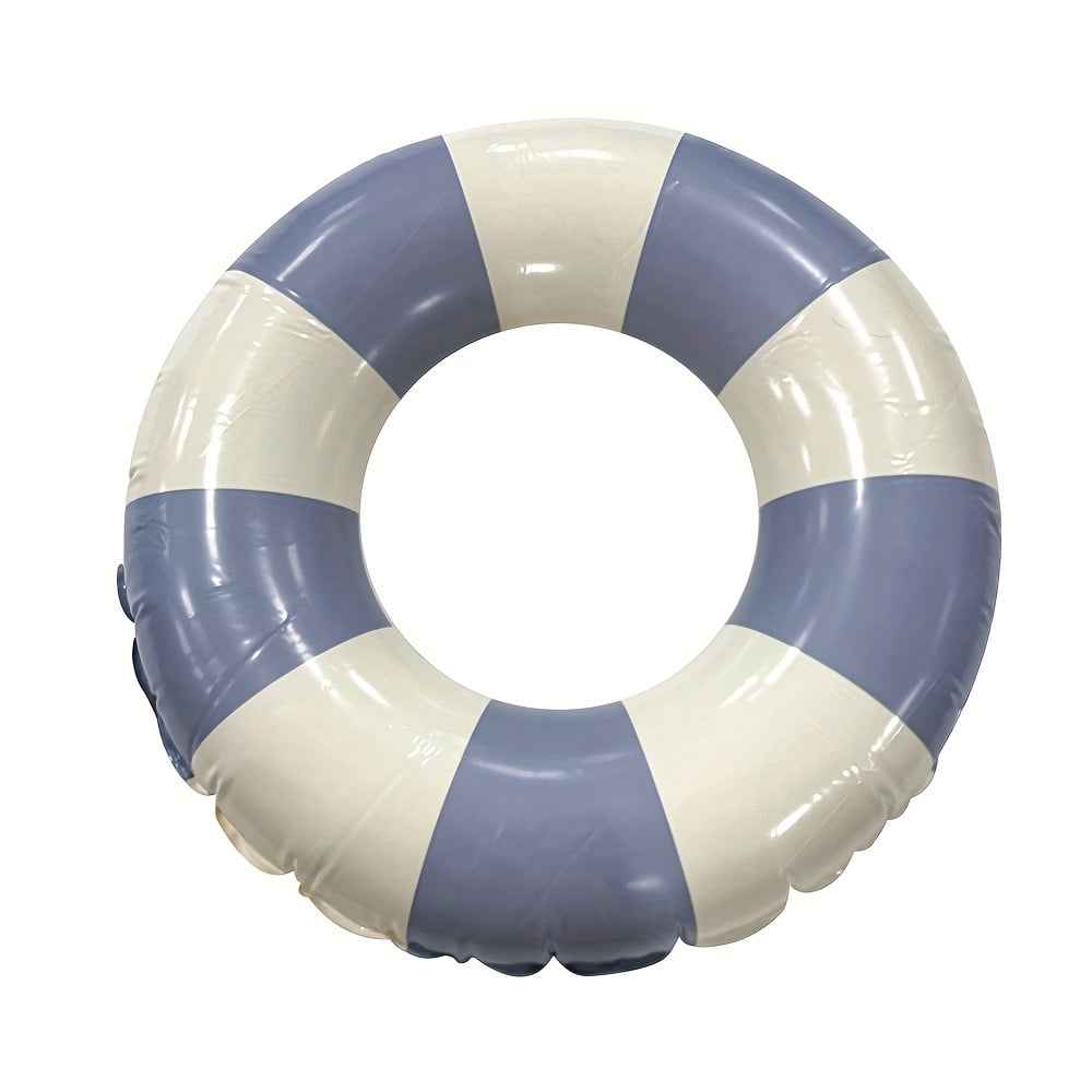 ASHJ Inflatable Lifebuoy Swim Ring Classic Striped Inner Tube Durable ...