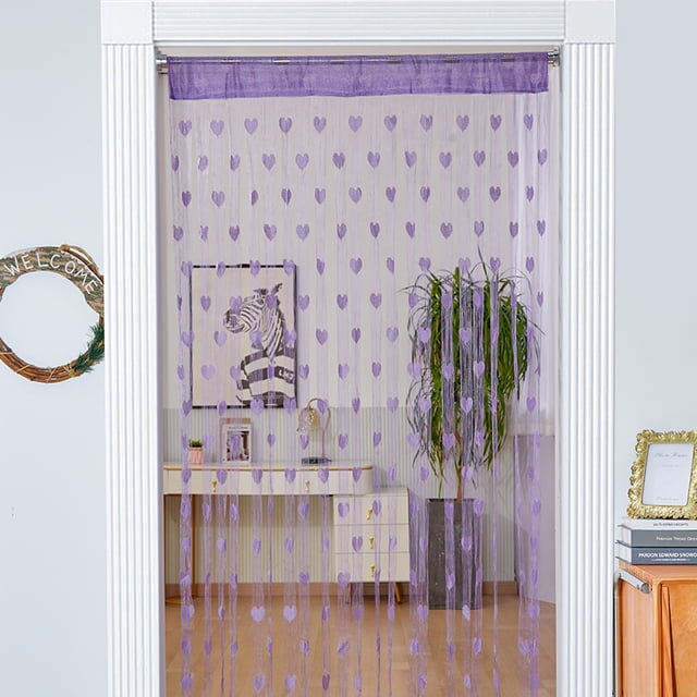 ASHJ Korean heart love line curtain wedding door curtain hanging ...