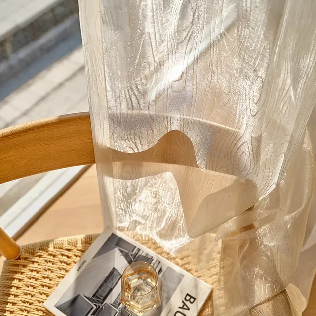 ASHJ Luxurious Fantasy Gauze Curtain Modern Home Living Room Decoration ...