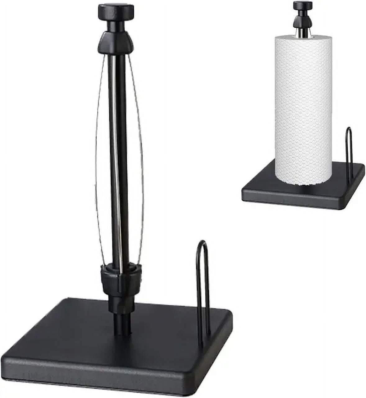 ASHJ Stainless Steel Kitchen Roll Holder Rustic Paper Towel Stand Home ...