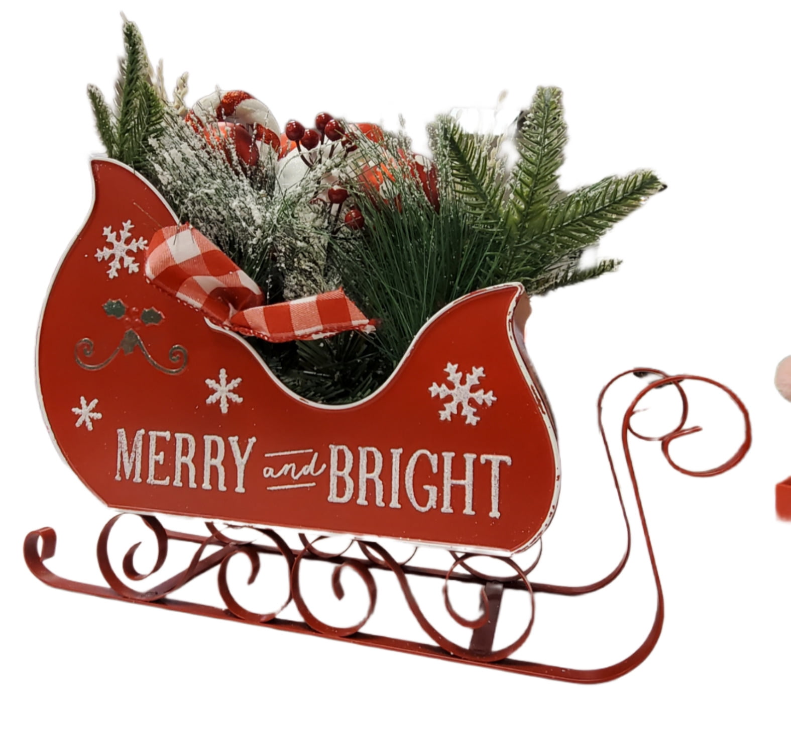 Ashland Floral Large Sleigh Tabletop Decor - Walmart.com