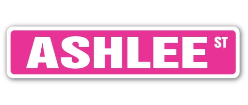 ASHLEE Street Sign Childrens Name Room Sign | Indoor/Outdoor | 36" Wide ...