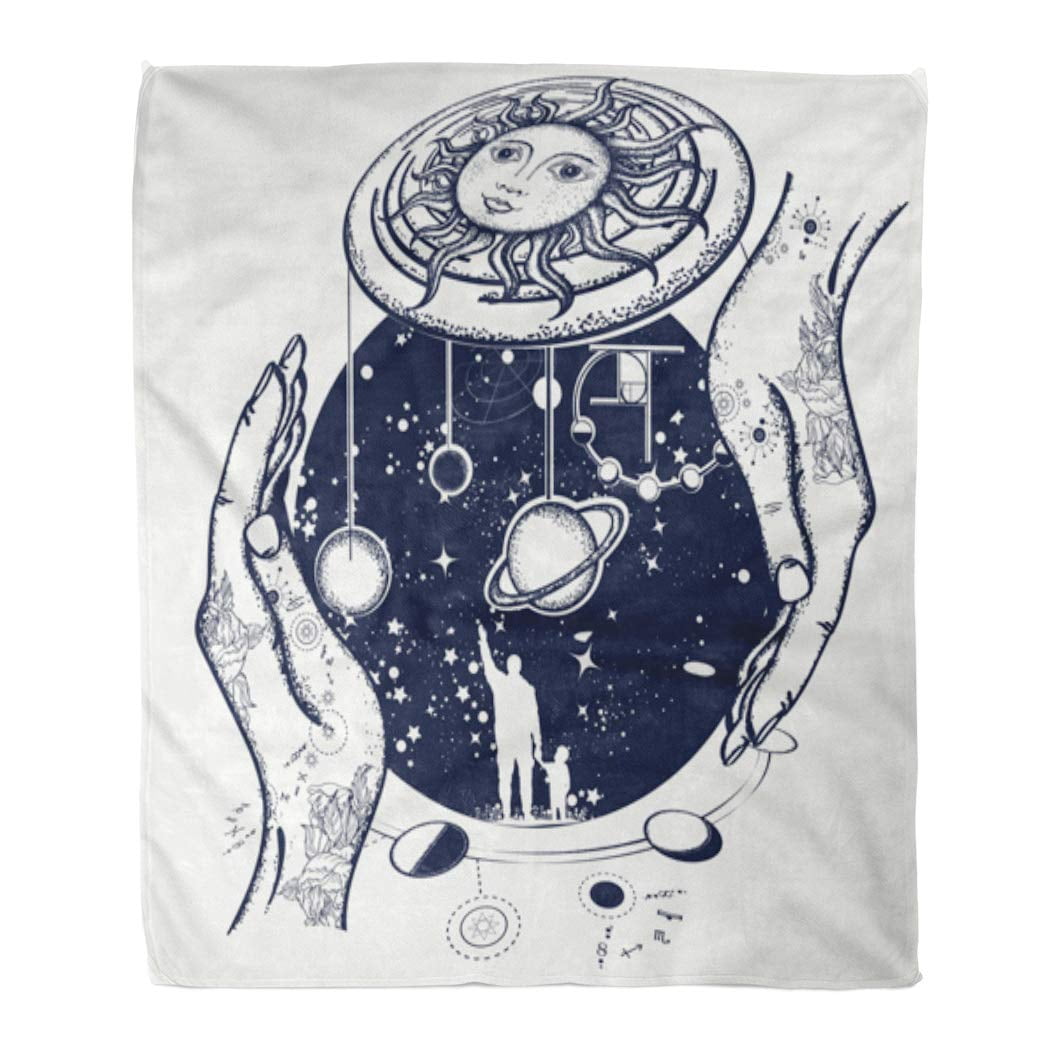 ASHLEIGH 50x60 inch Super Soft Throw Blanket Father Teaches The Son to ...