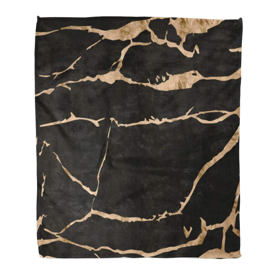 ASHLEIGH 58x80 inch Super Soft Throw Blanket Abstract Rose Gold Marble ...