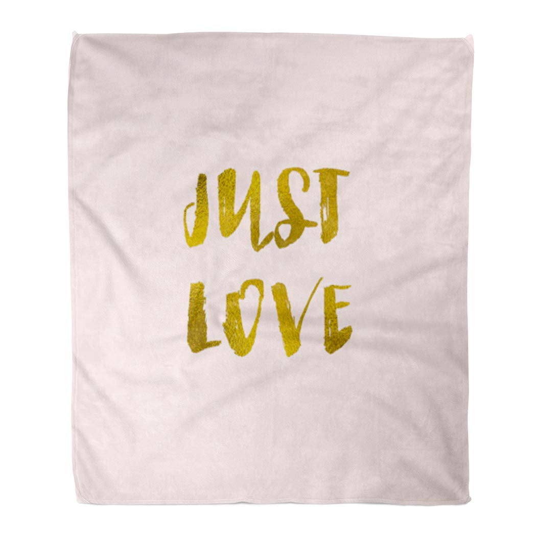 ASHLEIGH 58x80 inch Super Soft Throw Blanket Pink Calligraphy Modern ...