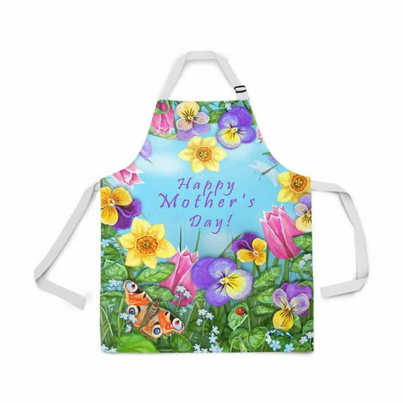 ASHLEIGH Adjustable Bib Apron for Women Men Girls Chef with Pockets ...