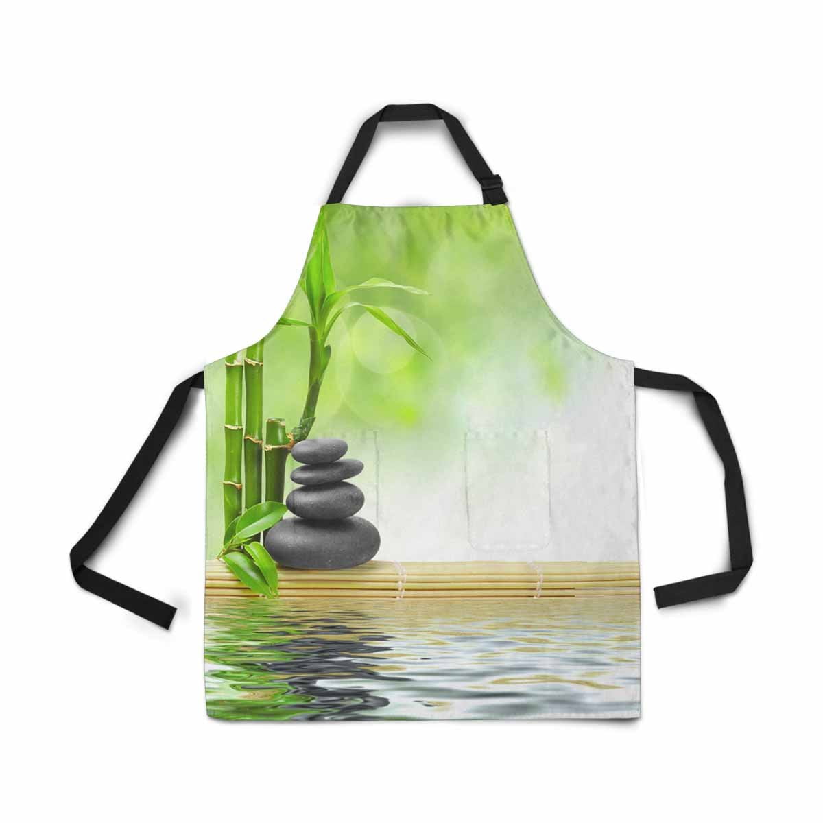 ASHLEIGH Adjustable Bib Apron for Women Men Girls Chef with Pockets Spa ...