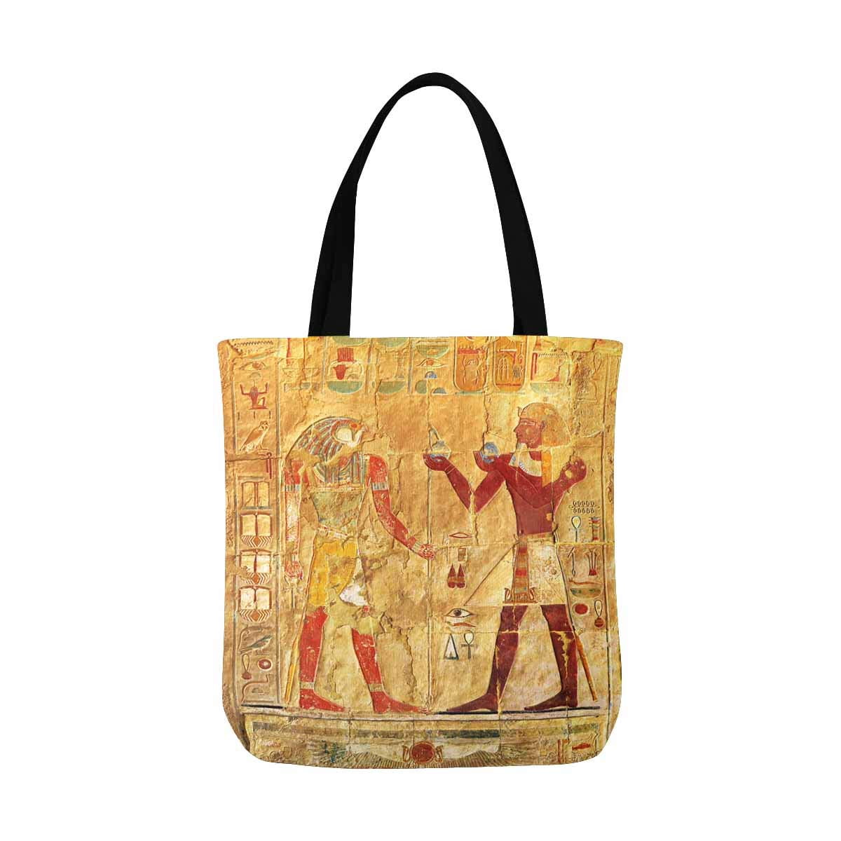 ASHLEIGH Ancient Egypt Color Images On Wall In Luxor Canvas Tote Bag ...