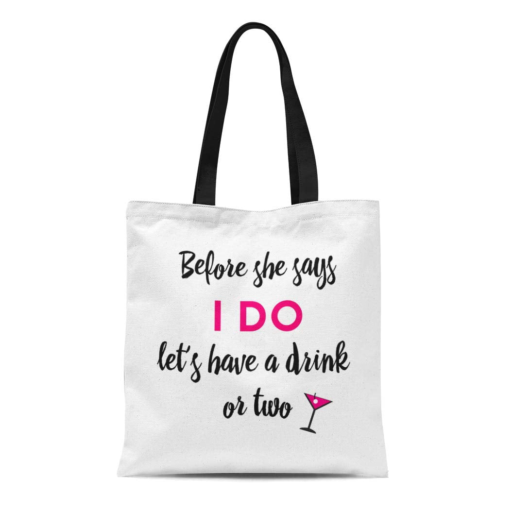 ASHLEIGH Canvas Bag Resuable Tote Grocery Shopping Bags Bachelorette ...