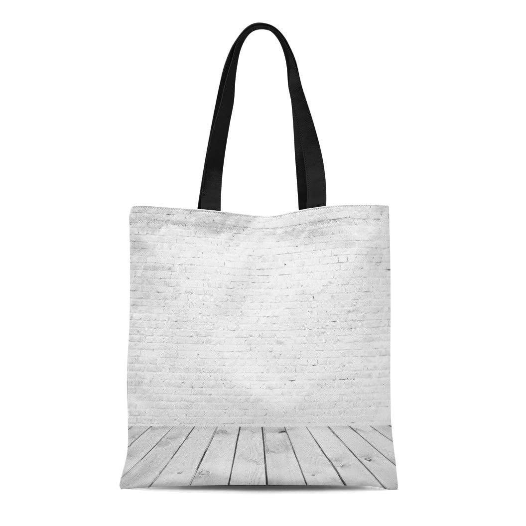 ASHLEIGH Canvas Bag Resuable Tote Grocery Shopping Bags Block Interior ...