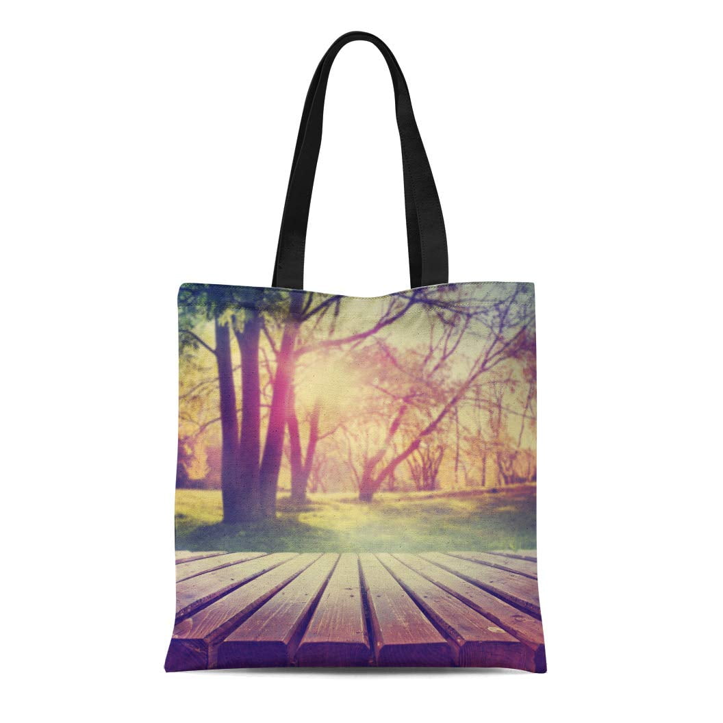 ASHLEIGH Canvas Bag Resuable Tote Grocery Shopping Bags Blue Empty ...