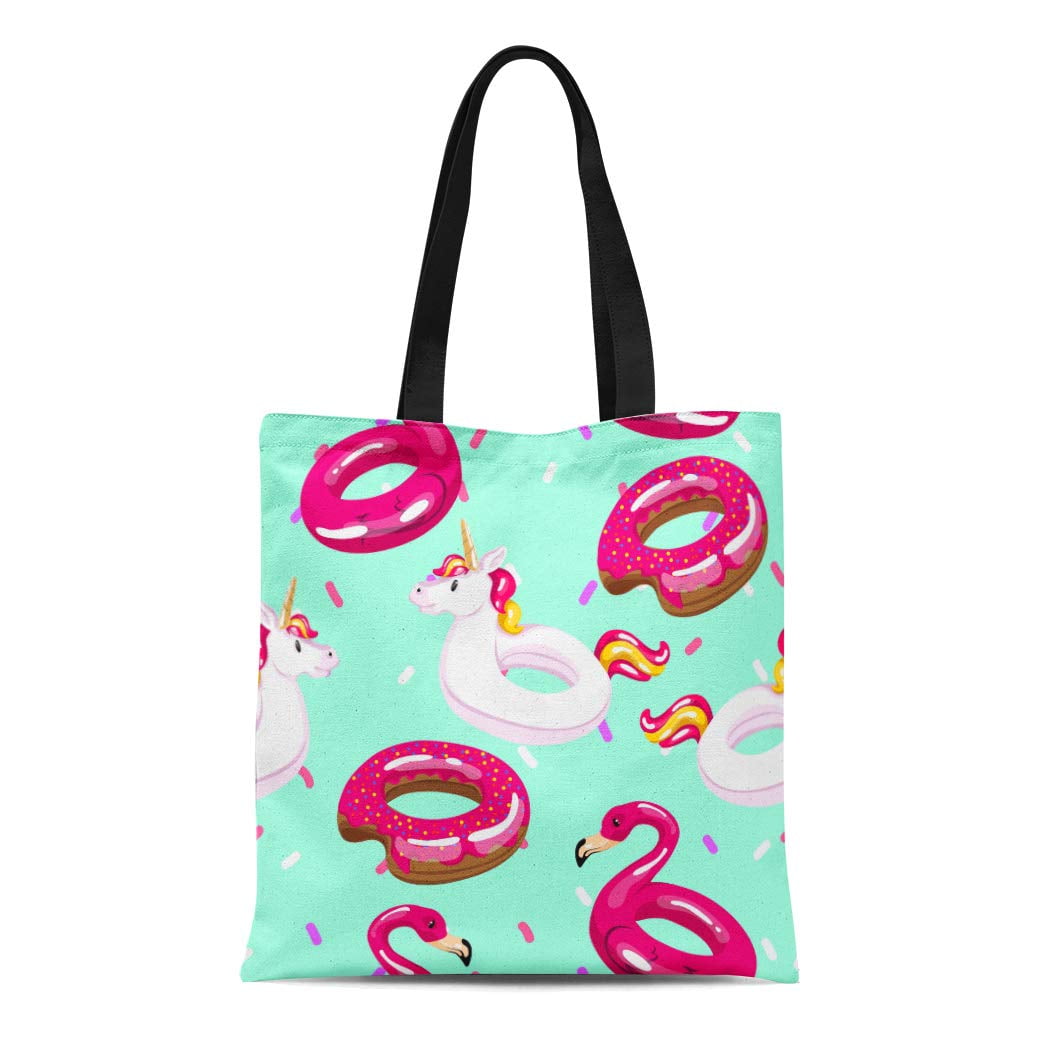 ASHLEIGH Canvas Bag Resuable Tote Grocery Shopping Bags Blue Float the ...